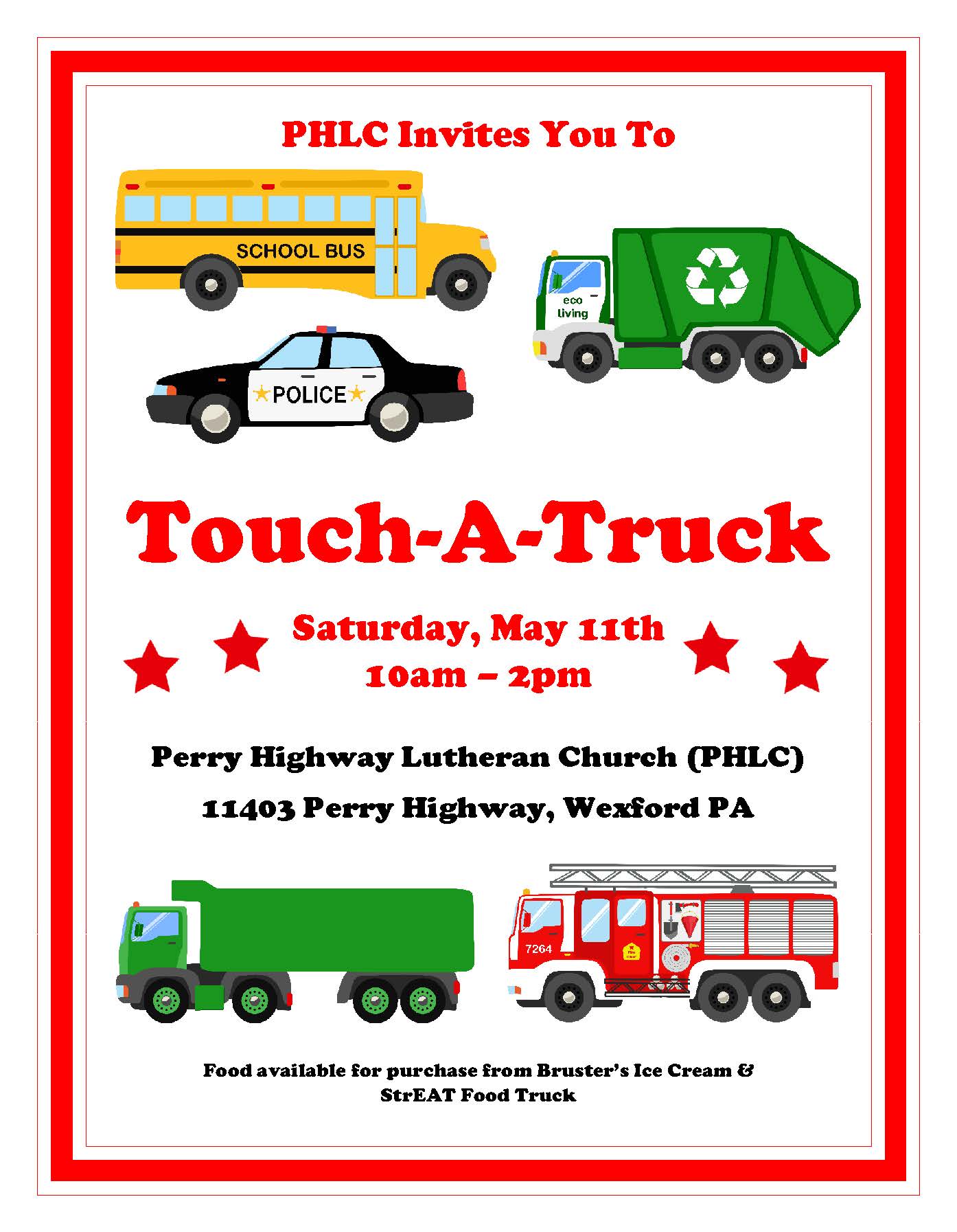 Touch A Truck 2024 - Perry Highway Lutheran Church